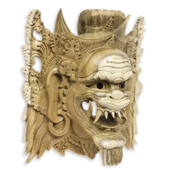 Handmade Suratma The Gatekeeper Wood Mask (Bali) - Bed Bath & Beyond ...