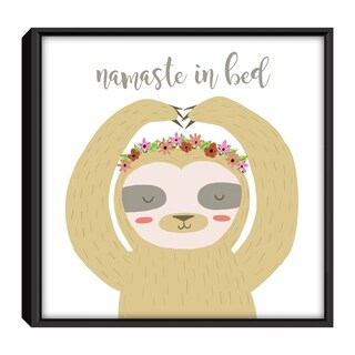 Star Home Décor Namaste In Bed By Elizabeth Framed Canvas Print - Bed ...