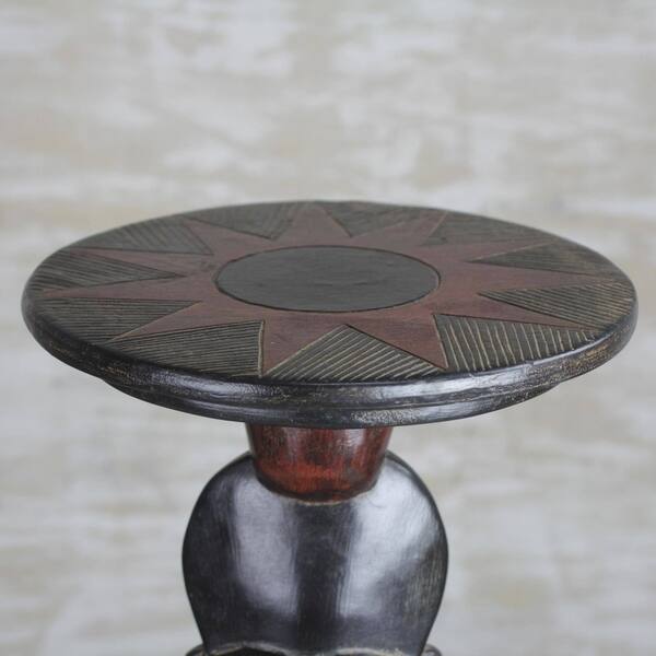 Handmade Feminine Figure Cedar Wood Accent Table (Ghana) - Bed Bath ...
