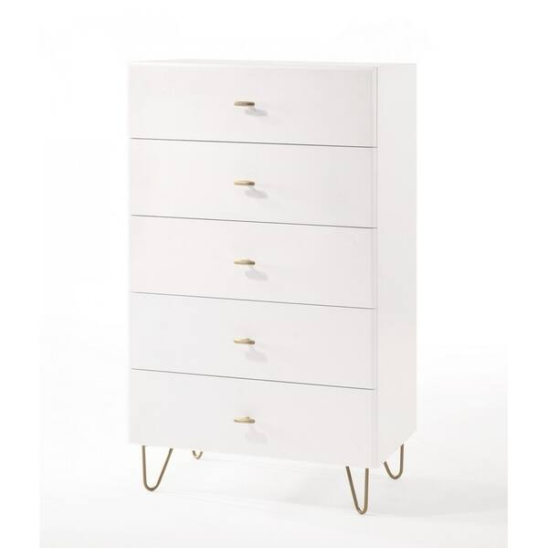 Modrest Bryan Modern White Chest - Bed Bath & Beyond - 29312575