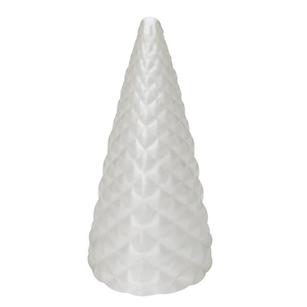 10" White Ceramic Cone Tree Christmas Decoration - Bed Bath & Beyond ...