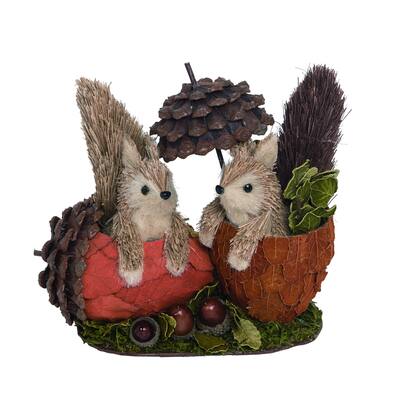 Transpac Foam Green Harvest Sisal Squirrel in Acorn - N/A - Overstock ...