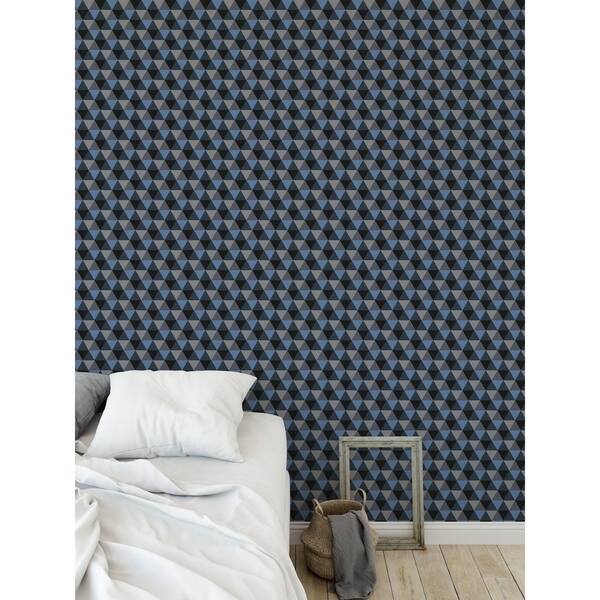 ELLE Decor PRISM CHARCOAL Peel and Stick Wallpaper By Kavka Designs - Bed Bath & Beyond - 29342638