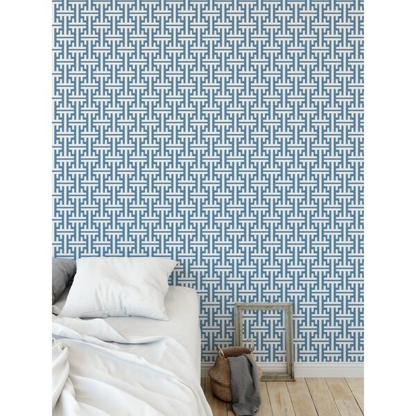 ELLE Decor HINGE ROBINS EGG Peel and Stick Wallpaper By Kavka Designs ...