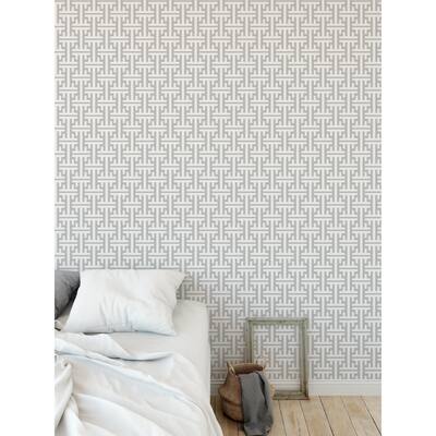 ELLE Decor HINGE GREY Peel and Stick Wallpaper By Kavka Designs ...