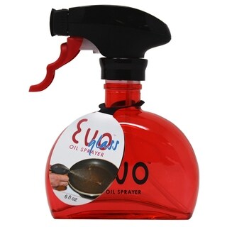 Evo Oil Sprayer Red Glass Non-Aerosol for Olive Oil and Cooking Oils ...