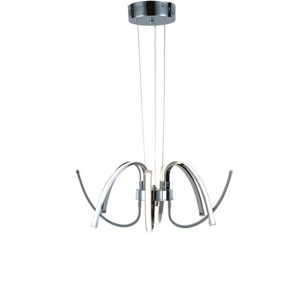 LED Pendant Lighting with Chrome Aluminum Frame - Bed Bath & Beyond ...