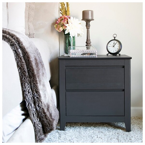 Modern Designs 15 Inch High Nightstand Espresso Bed Bath Beyond 29358357