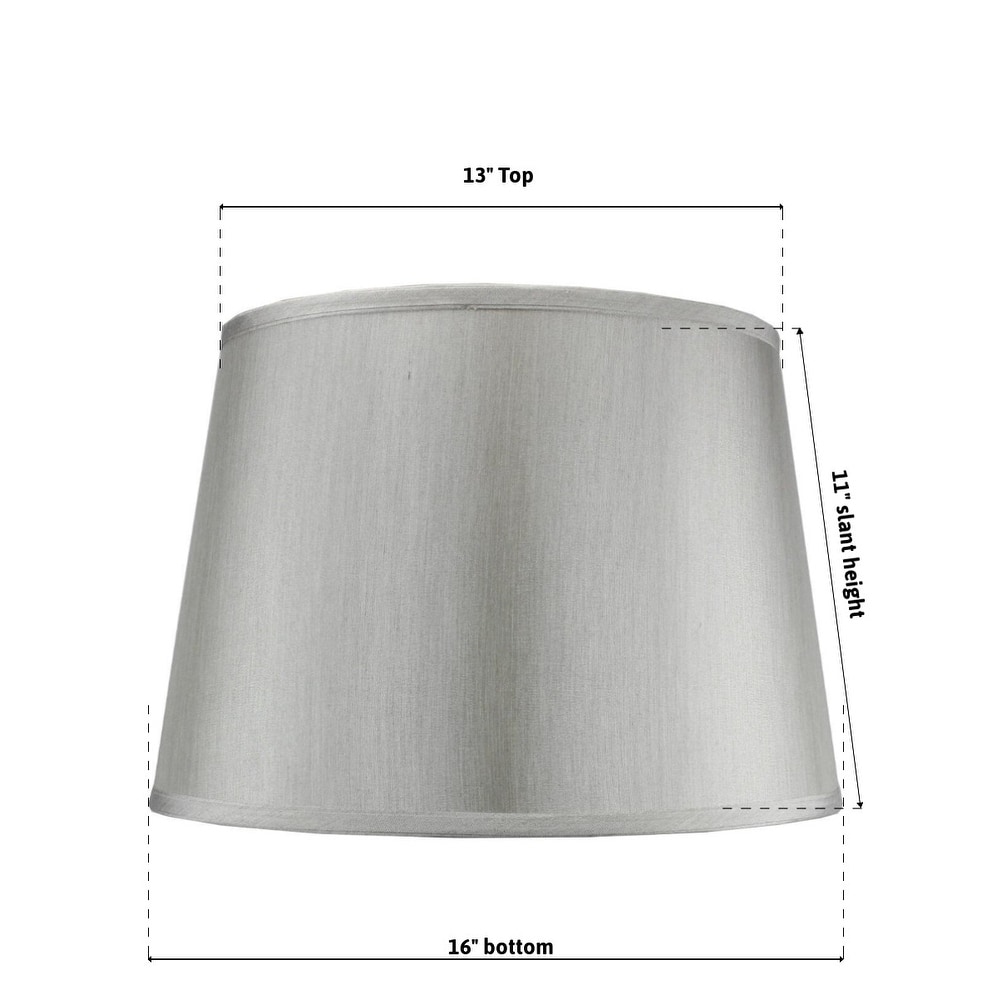 13x16x11 SLIP UNO FITTER Bavarian Gray Floor Lampshade Silver liner On Sale Bed Bath Beyond 29367240