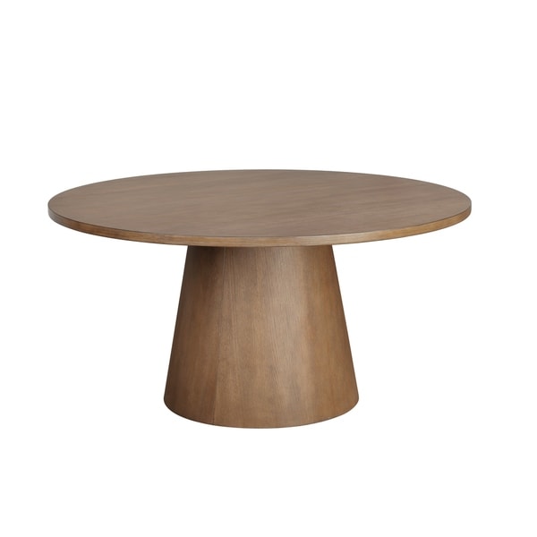 Shop Beverly Dark Cocoa Drum Base Round Dining Table - Overstock - 29367389
