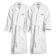 Kaufman Embroidered White Shawl Collar Robe His/Hers -Mr/Mrs -Mom/Dad ...