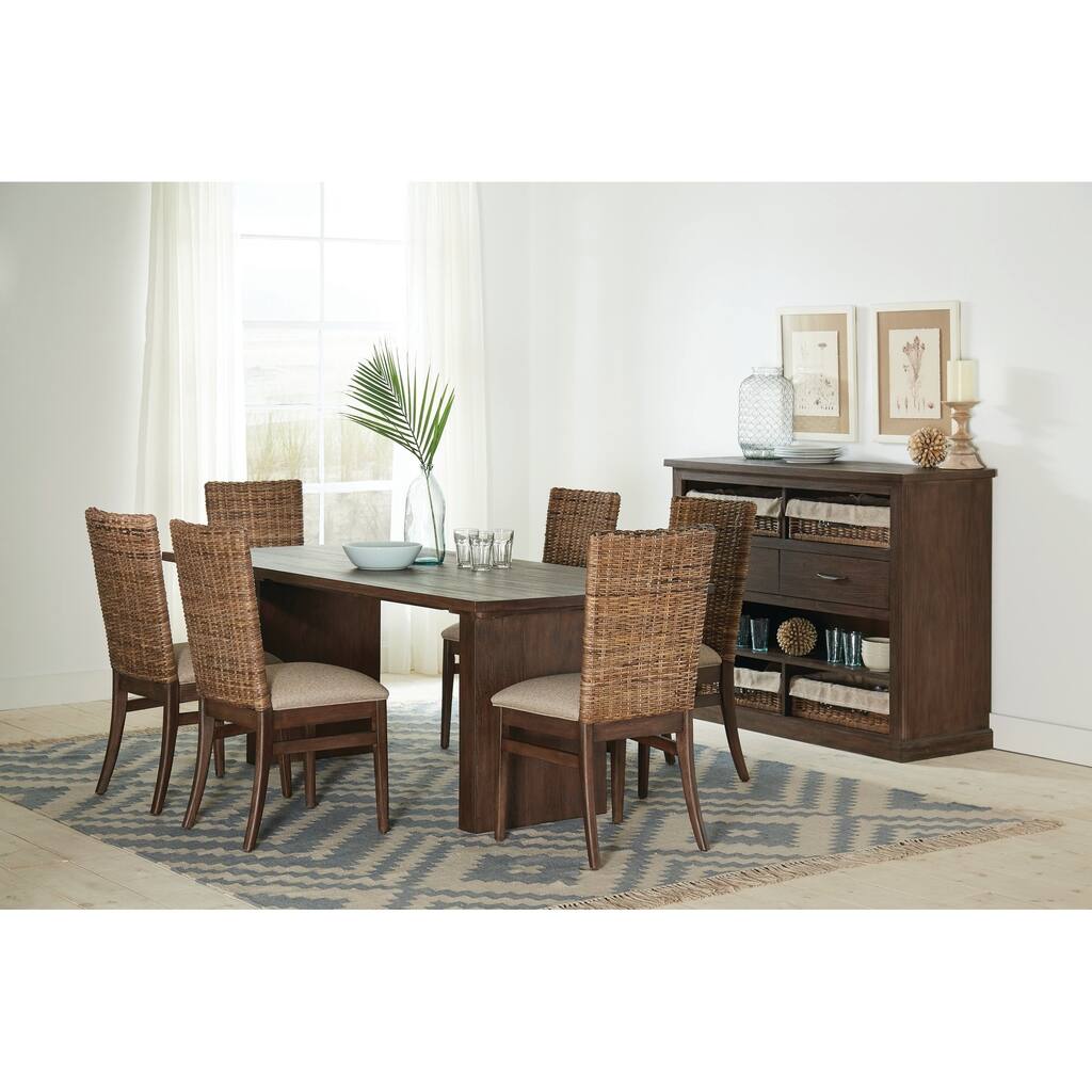 Harrisford Light Taupe and Sand Blasted Whiskey 5-piece Dining Set ...