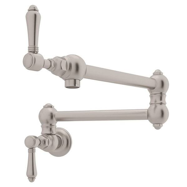 Rohl Italian Kitchen Pot Filler with Double-Lever Handle - Bed Bath ...