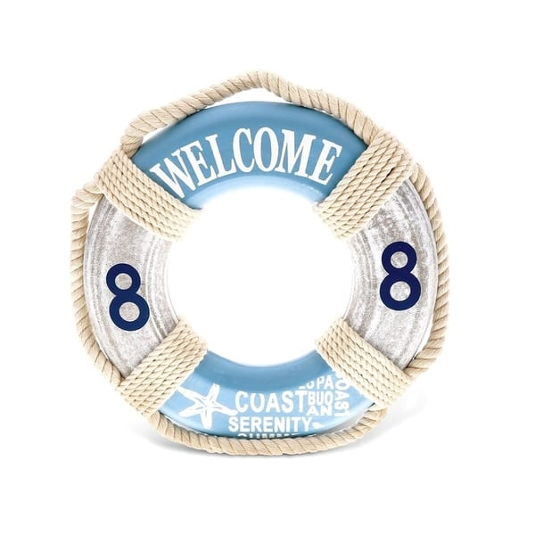 CoTa Global Aqua Sky Life Ring Welcome Sign - Nautical Decor - Bed Bath ...