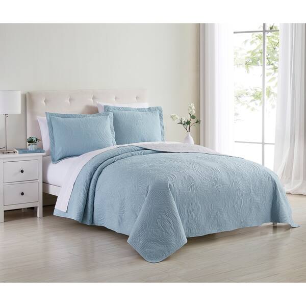 Spirit Linen Home Madison Embossed Quilt Sets (3-Piece) - On Sale - Bed ...