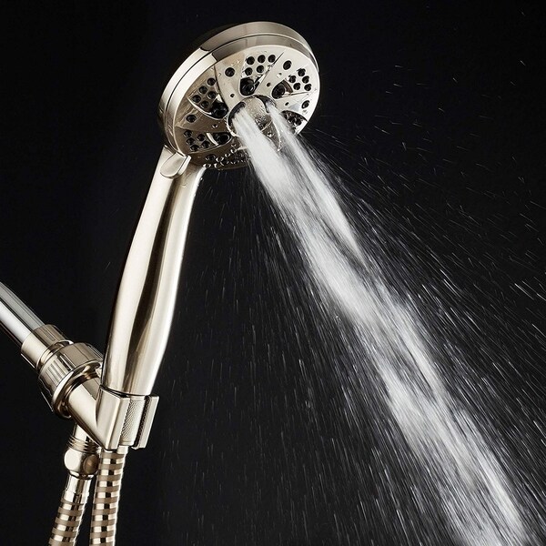 AquaDance Brushed Nickel High Pressure 6 Setting Hand Shower Bed Bath Beyond 29439802