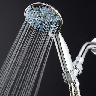 AquaDance Microban Antimicrobial High-Pressure 4-inch Hand Shower - Bed ...