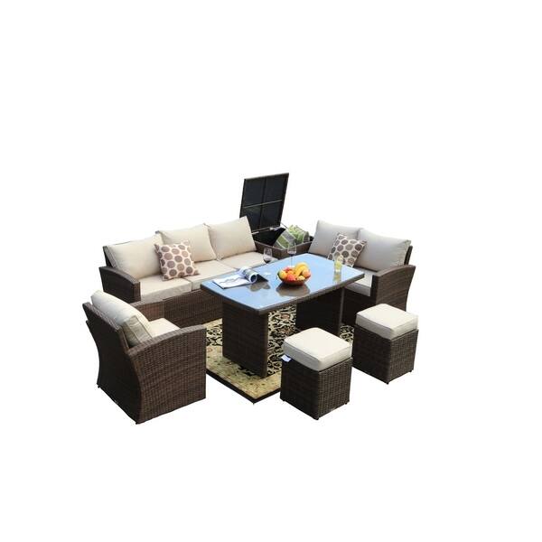 7-Piece Outdoor Sofa Set Patio Furniture by Moda Furnishings - Bed Bath ...