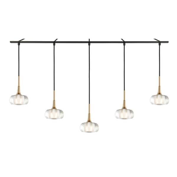 Woodbridge Lighting Christina 5-light Linear Pendant - Bed Bath ...