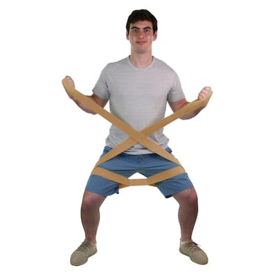 CanDo Multi-Grip 6' Exercise Resistance Band w/ Hand - Foot Loops for ...