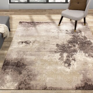 Salon Taupe Cream Abstract Smoky Rug - Bed Bath & Beyond - 29557678