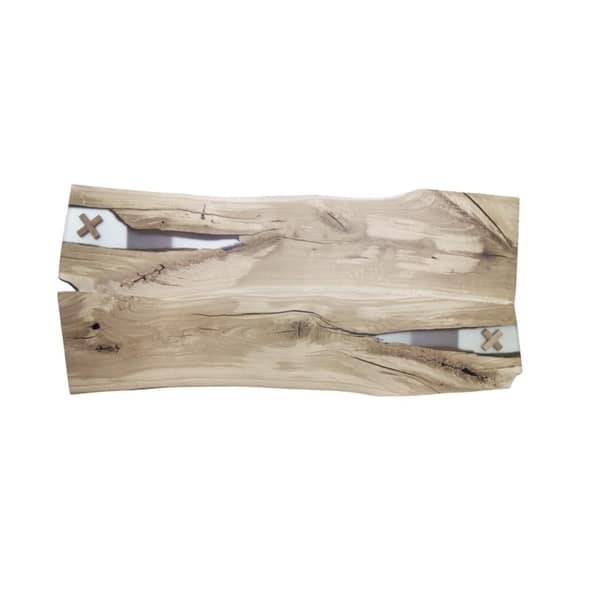 URBAN-100 Solid Wood Dining Table - Natural Oak/Industrial Black - Bed Bath & Beyond - 29557838