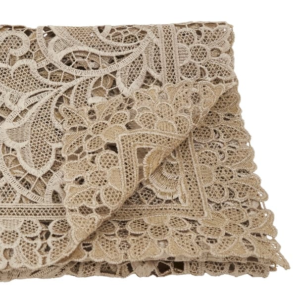 Vintage Lace Table Runner With Floral Design - On Sale - Bed Bath ...
