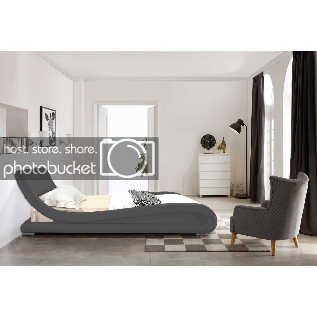 Greatime B1070 Contemporary Upholstered Platform Bed Bed Bath Beyond 29621989