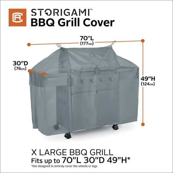 Classic Accessories Storigami Easy Fold Water-Resistant 64 Inch BBQ ...