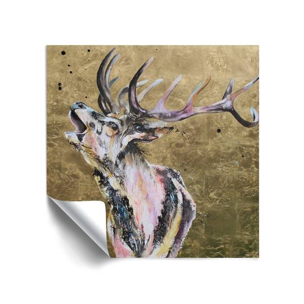 "Bellowing Stag" Removable Wall Art Mural - Bed Bath & Beyond - 29647345