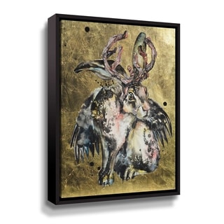 "Jackalope 2" Gallery Wrapped Floater-framed Canvas - Bed Bath & Beyond ...