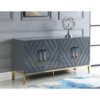 Strick & Bolton Fourier Geometric 4-door Sideboard - Bed Bath & Beyond ...