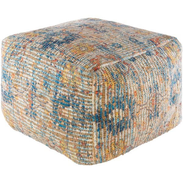 Leila Global Jute 20-inch Rectangle Pouf - Bed Bath & Beyond - 29757834