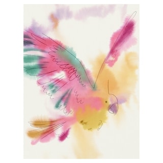 Paradise Parrot Glide by Kristine Hegre Canvas Art Print - Bed Bath ...