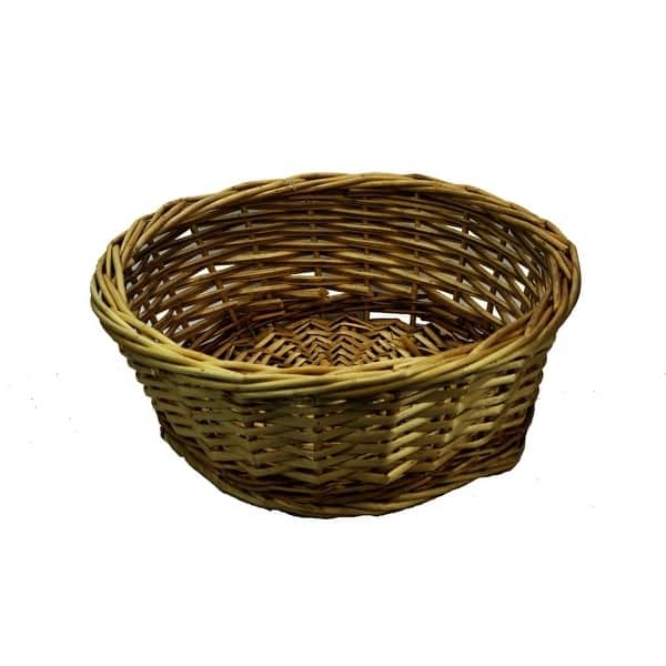 12" Natural willow round tray ABN5E104-NTRL - Overstock - 29806611