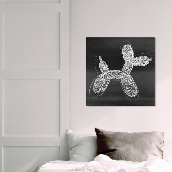 Oliver Gal 'Balloon Dog Photocopy' Animals Wall Art Canvas Print - Gray ...