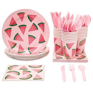 24 Set Watermelon Party Supply for Summer BBQ Birthday Poolside Party ...