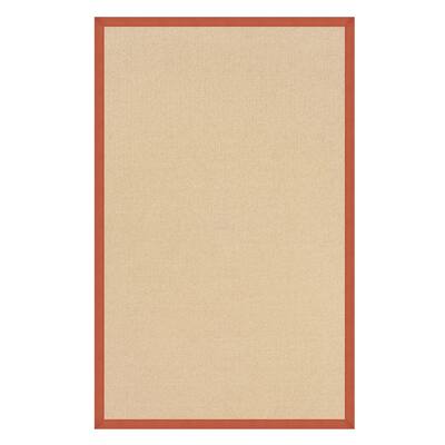 2.83 x 1.83 Machine Tufted Wool Rug with Action Backing, Brown and ...