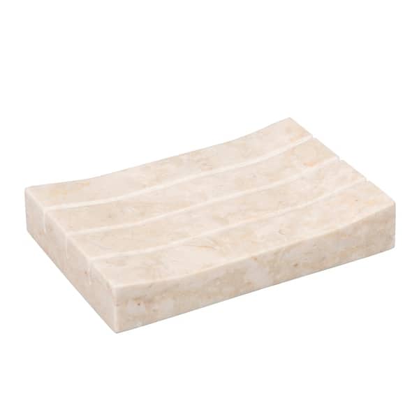 Creative Home Boulder Collection Champagne Marble Soap Dish, Soap Tray ...