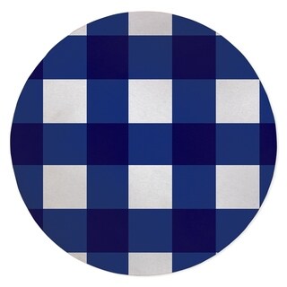 BARRETT BUFFALO CHECK BRIGHT BLUE Area Rug by Kavka Designs - Bed Bath ...