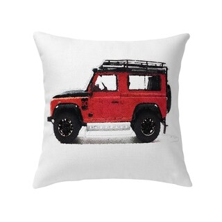 HUDSON RED LAND ROVER Decorative Pillow By Kavka Designs - Bed Bath ...