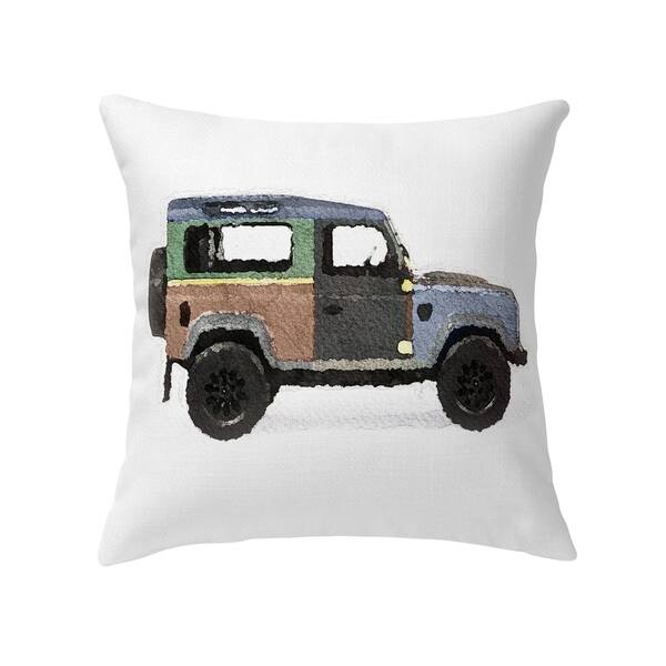 JAYMEN BLUE LAND ROVER Decorative Pillow By Kavka Designs - Bed Bath ...