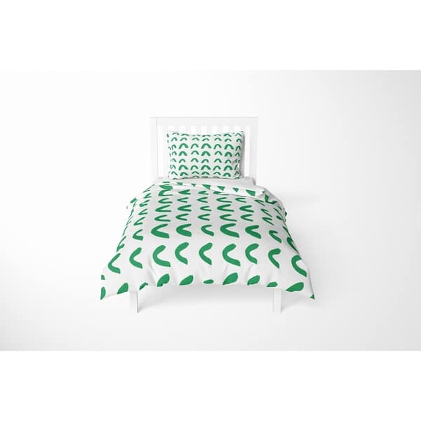 BOWEN HALF CIRCLE BRIGHT GREEN Comforter By Kavka Designs - Bed Bath ...