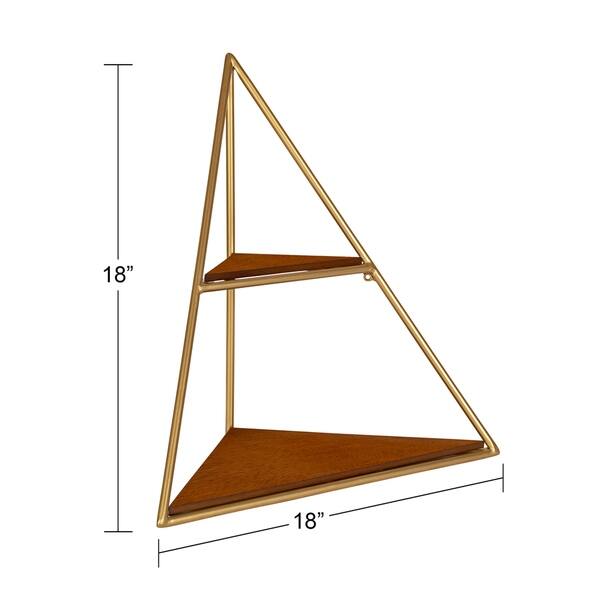 Kate and Laurel Melora Mid-Century Modern Corner Shelf - 18x18 - Bed ...