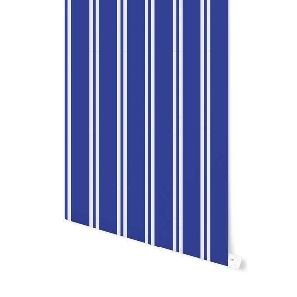 RYAN STRIPES BLUE Wallpaper By Kavka Designs - Bed Bath & Beyond - 29882219