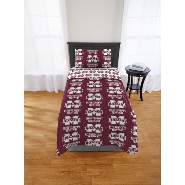 NCAA Mississippi State Bulldogs Twin Bed In a Bag Set - Bed Bath ...