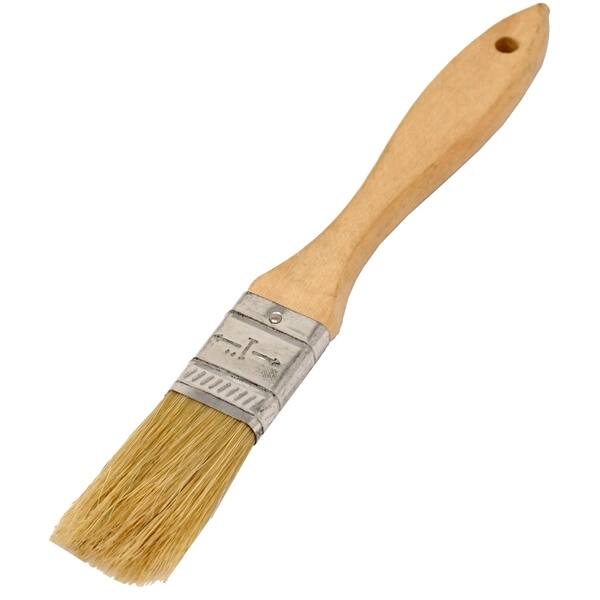 ALEKO Chip Paint Brush with Wooden Handle - 1 Inch for Home Exterior or ...
