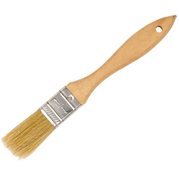 ALEKO Chip Paint Brush with Wooden Handle - 1 Inch for Home Exterior or ...