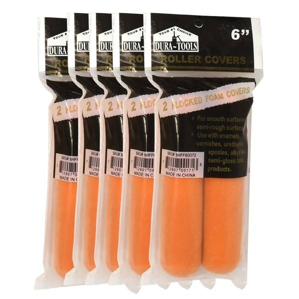 ALEKO Mini Foam Paint Roller Covers - 6 Inches - Set of 10 for Home ...