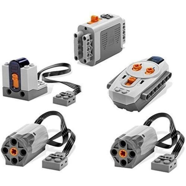 LEGO 5pc Power Functions Motor Battery IR Remote Receiver SET - Bed ...